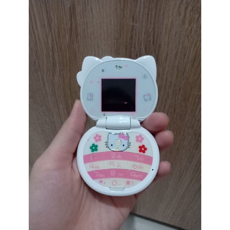 Jual HP handphone HELLO KITTY putih flip cute MEWAH bagus KOLEKSI ...