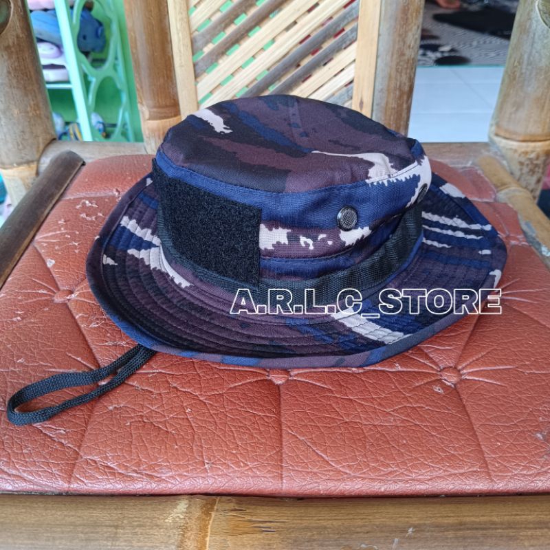 Jual topi rimba loreng kri tni al tactical baletoli caps lapangan army ...