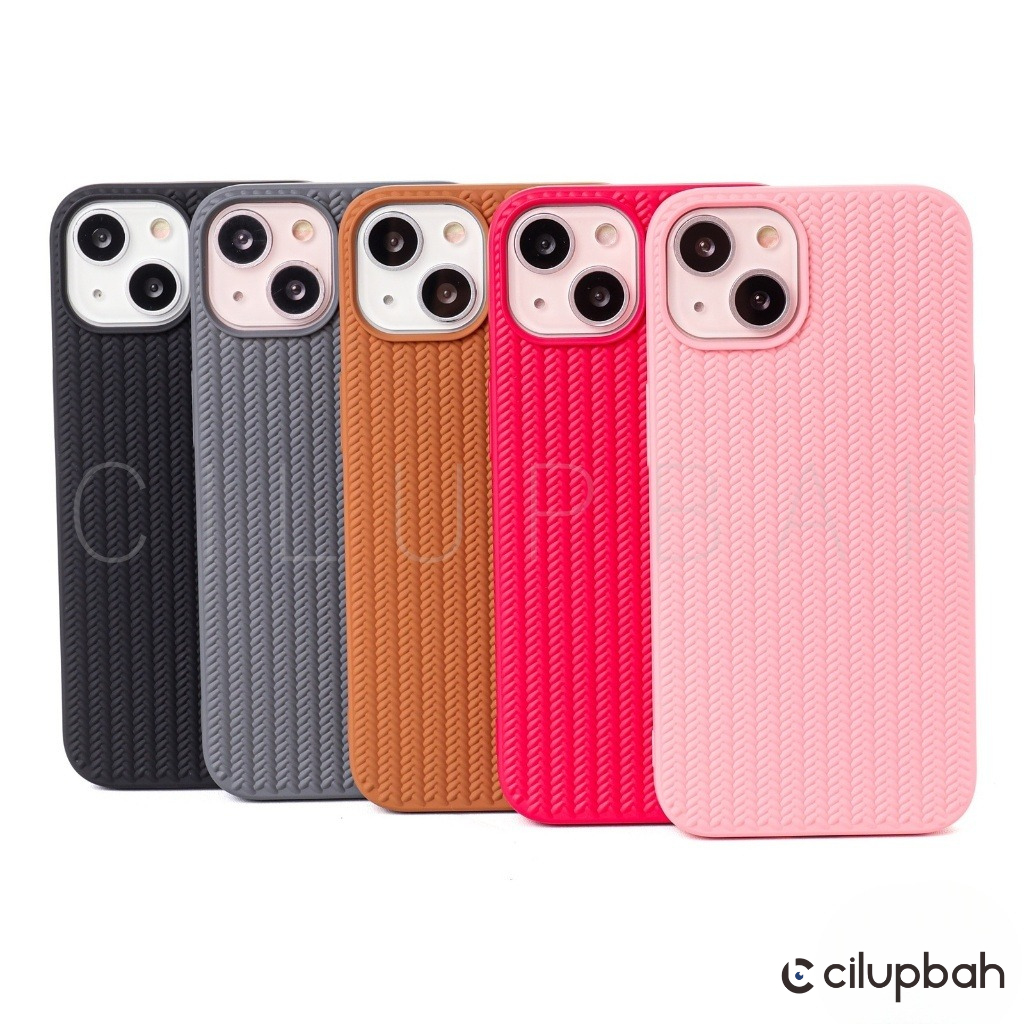 Jual CILUPBAH Silicone Knit Case for iPhone X XS XR MAX 11 12 13 14+ 14 ...