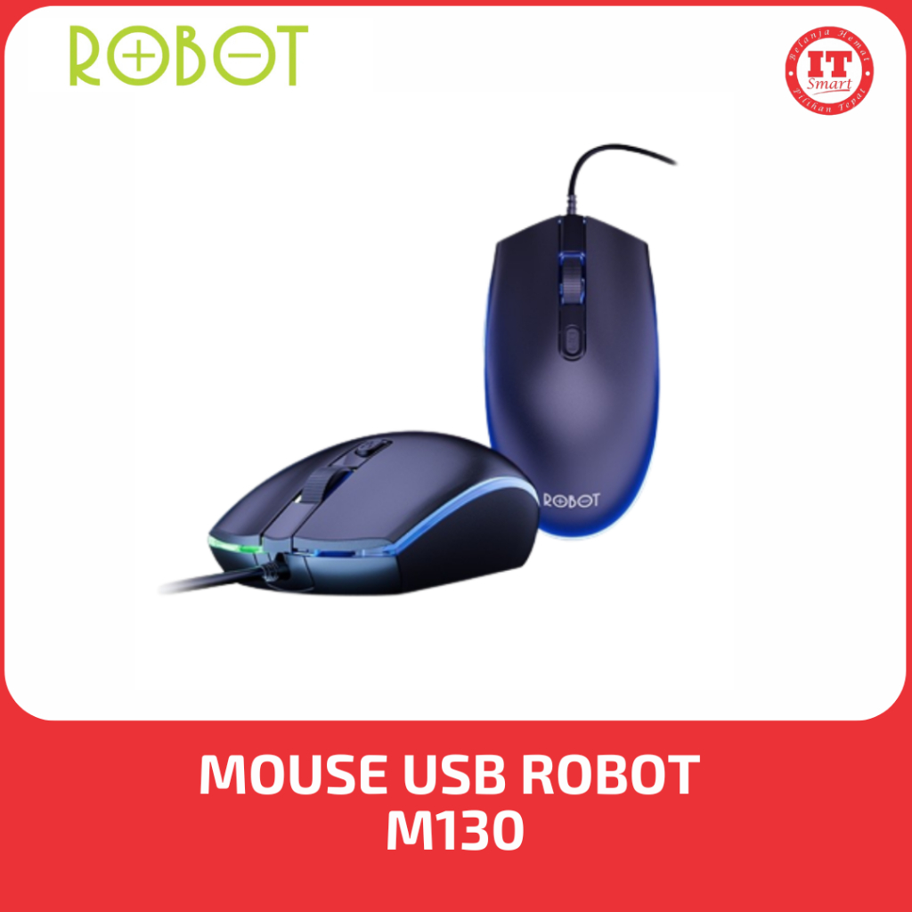 Jual Mouse Wired Robot M130 Colorful LED USB | Shopee Indonesia