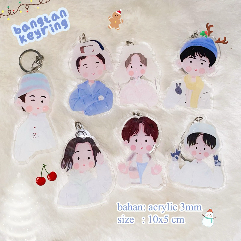 Jual BTS Bangtan Akrilik Keyring Gantungan Kunci Fanmade | Shopee Indonesia