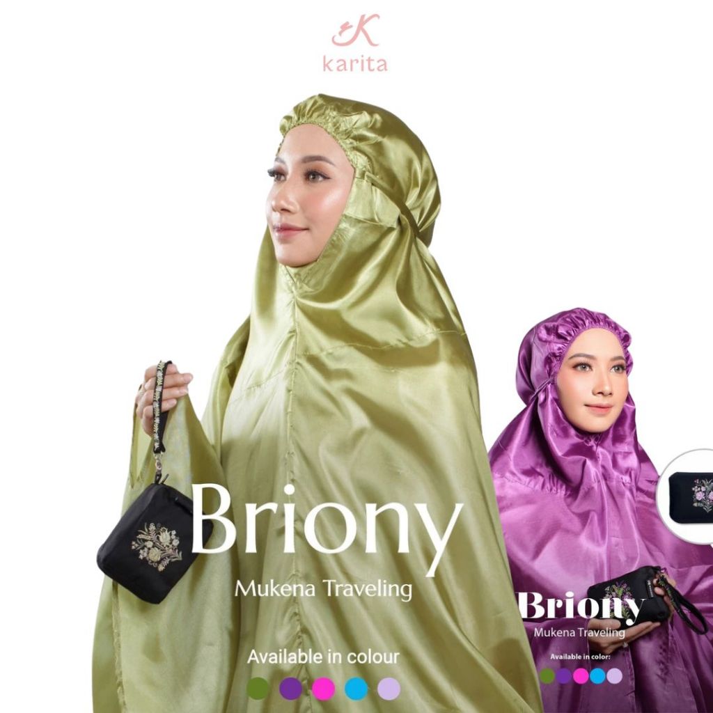 Jual Karita - Mukena Traveling Mini Atas Bawah Briony Case Bordir ...