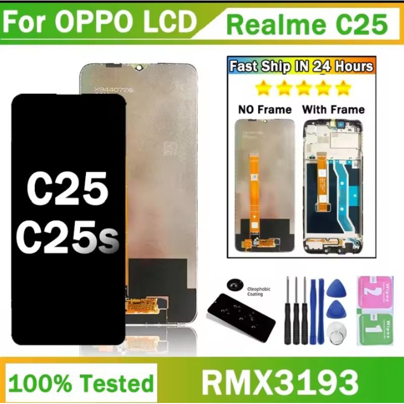 Jual Lcd Fullset Frame Realme C25 C25S Original Sudah Tes | Shopee ...
