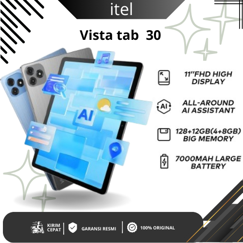 Jual itel VistaTab 30 Tablet- 4GB+128GB - 11" FHD+ IPS Display Screen ...