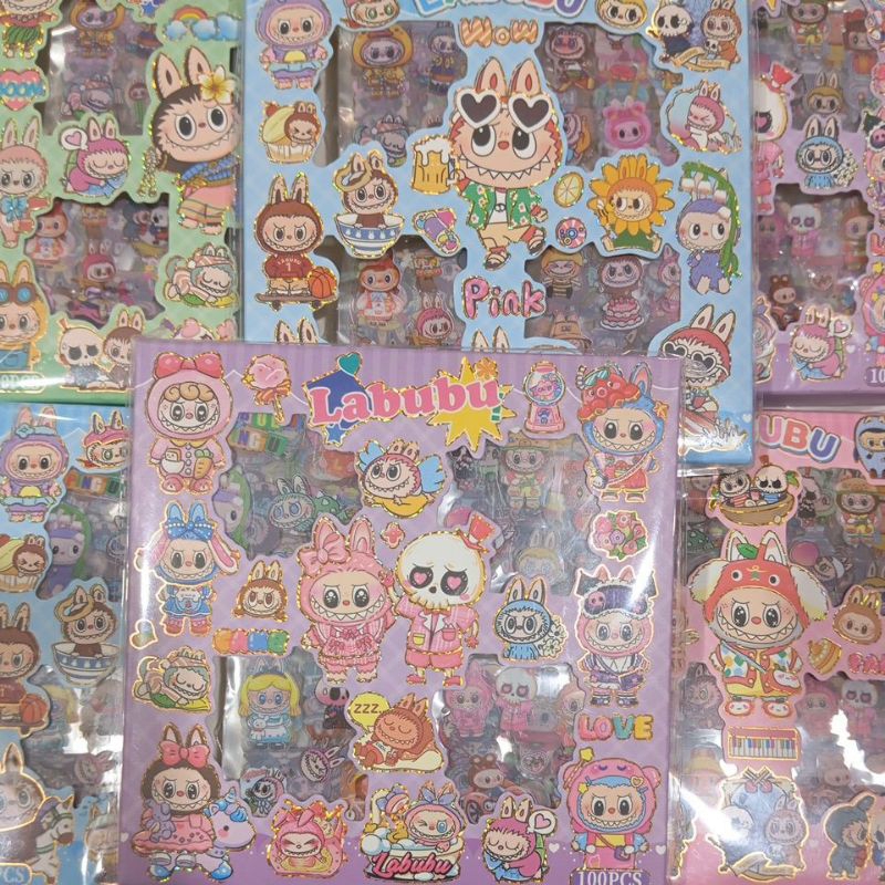 Jual Stiker lucu karakter anak stiker murah stiker 100 lembar | Shopee ...