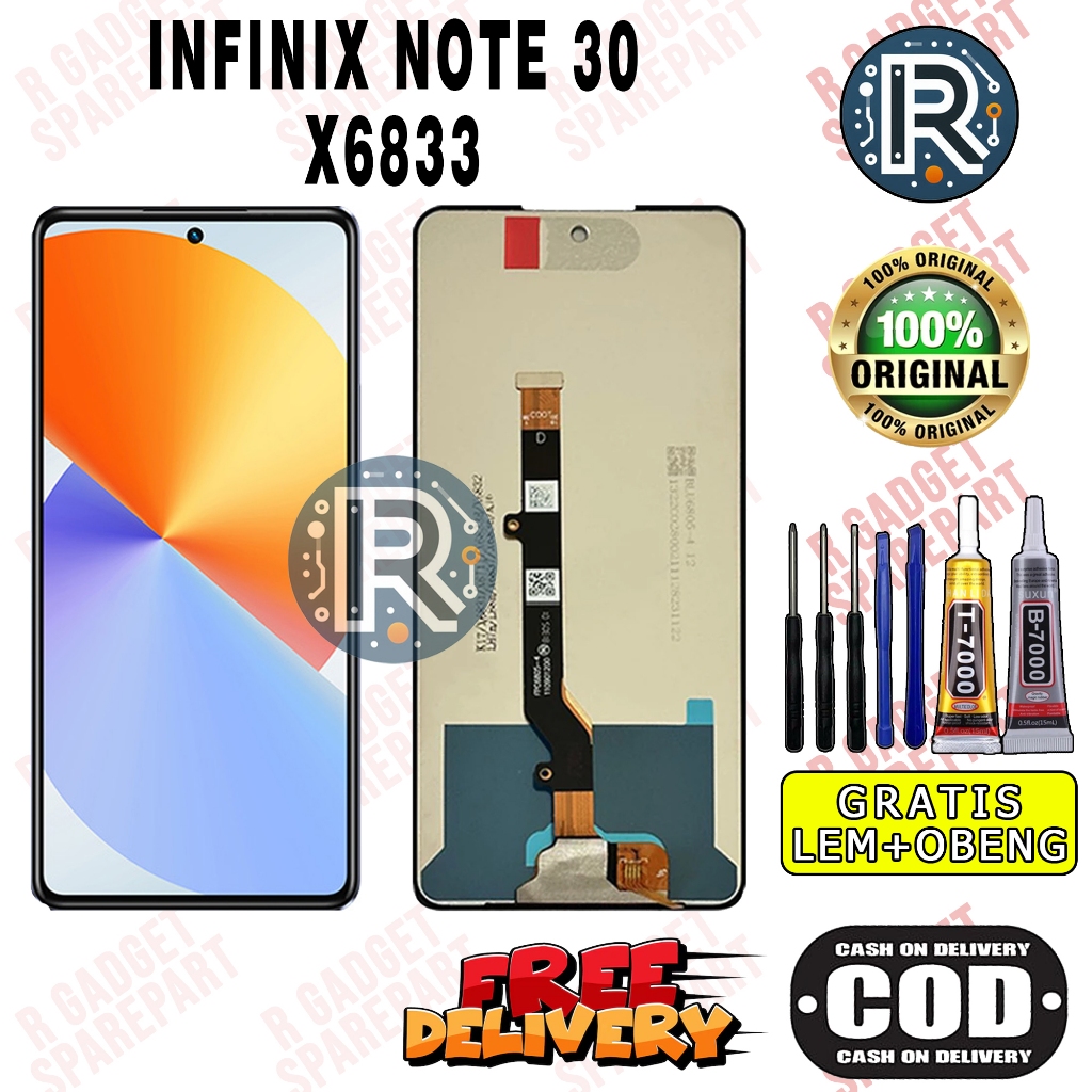 Jual Lcd Touchscreen INFINIX NOTE 30 / X6833 Original Fullset GRATIS ...