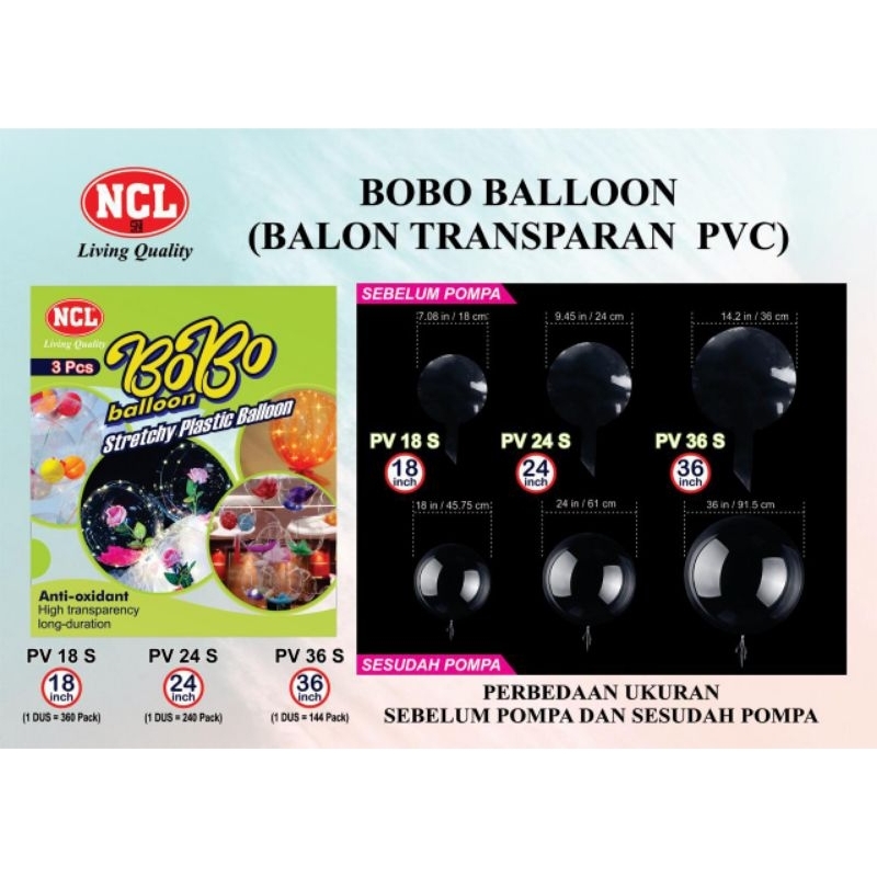 Jual BALON PVC TRANSPARAN pv 18s | Shopee Indonesia