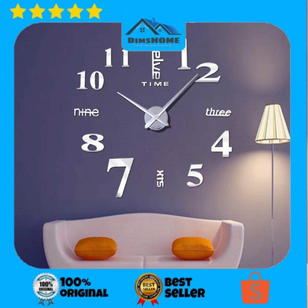 Jual Jam Dinding DIY 3D JUMBO 80 - 120cm MODEL FAMILY - JM-01 | Shopee ...