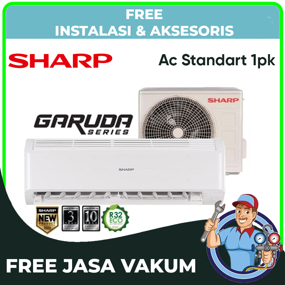 Jual AC SHARP 1 PK + PASANG AH-A09 BEY LOW WATT 760W Garansi Resmi 10 Th | Shopee Indonesia