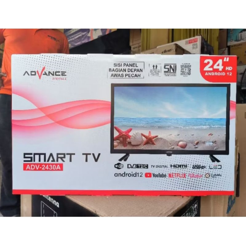 Jual tv 24 inch advance andorid tv/android smart tv 24inch | Shopee ...