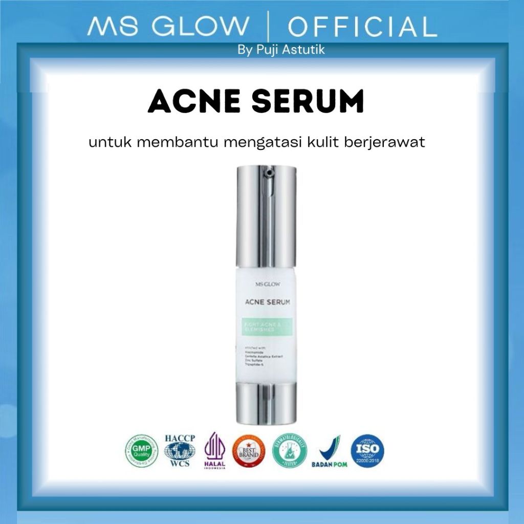 Jual MS GLOW ACNE SERUM BY MS GLOW BEAUTY | Shopee Indonesia