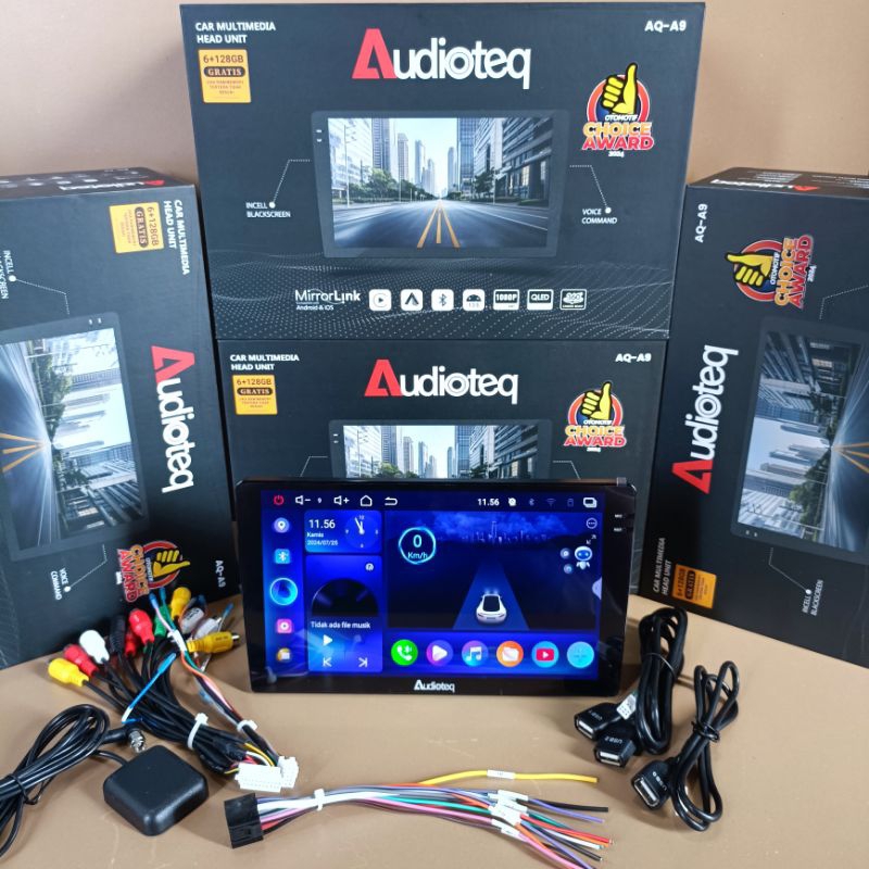 Jual Paket Head Unit Android 9 Dan 10 Inchi AUDIOTEQ RAM 6/128GB ...