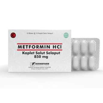 Jual METFORMIN 850 MG 1 BOX 100 KAPLET BERNOFARM | Shopee Indonesia