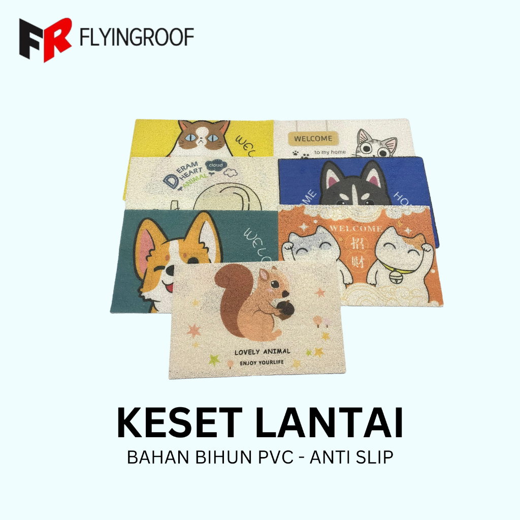 Jual Keset Bihun Karakter Animal Keset Lantai Karakter Keset Bihun Lucu ...