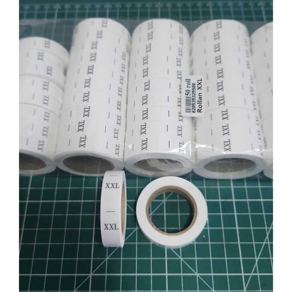Jual Label Size Ukuran / Label Size Huruf / label Sablon Konveksi ...