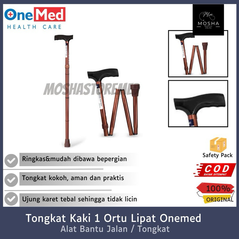 Jual ONEMED-Tongkat Lipat Kaki 1 Orang Tua | Shopee Indonesia