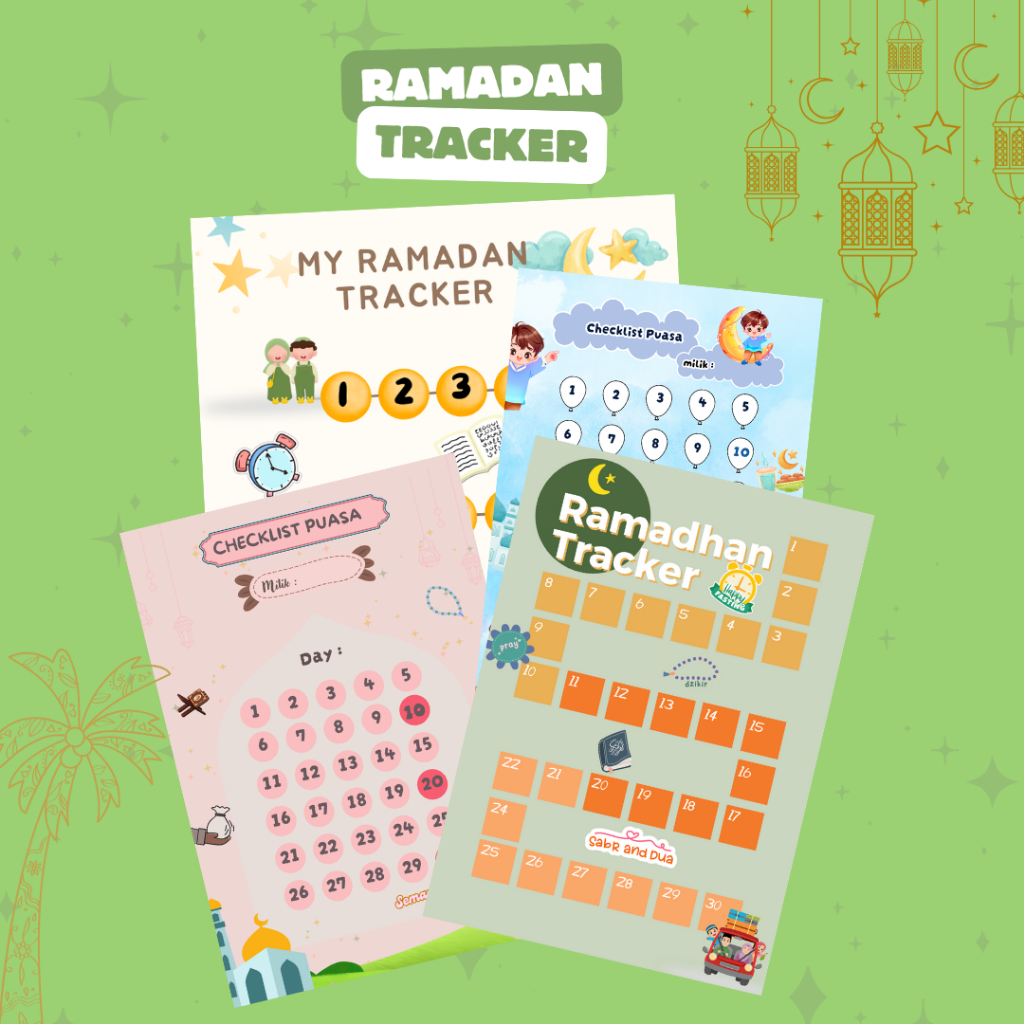 Jual Ramadan Tracker/ Check List Puasa /Ramadan Planner Gratis Spidol ...