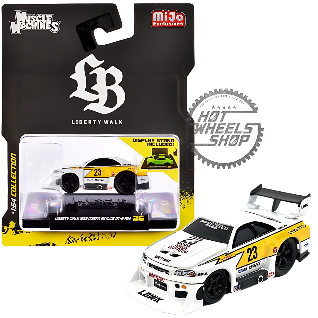 Jual MUSCLE MACHINES LBWK NISSAN GT-R R34 SUPER SILHOUTTE SKYLINE PUTIH ...