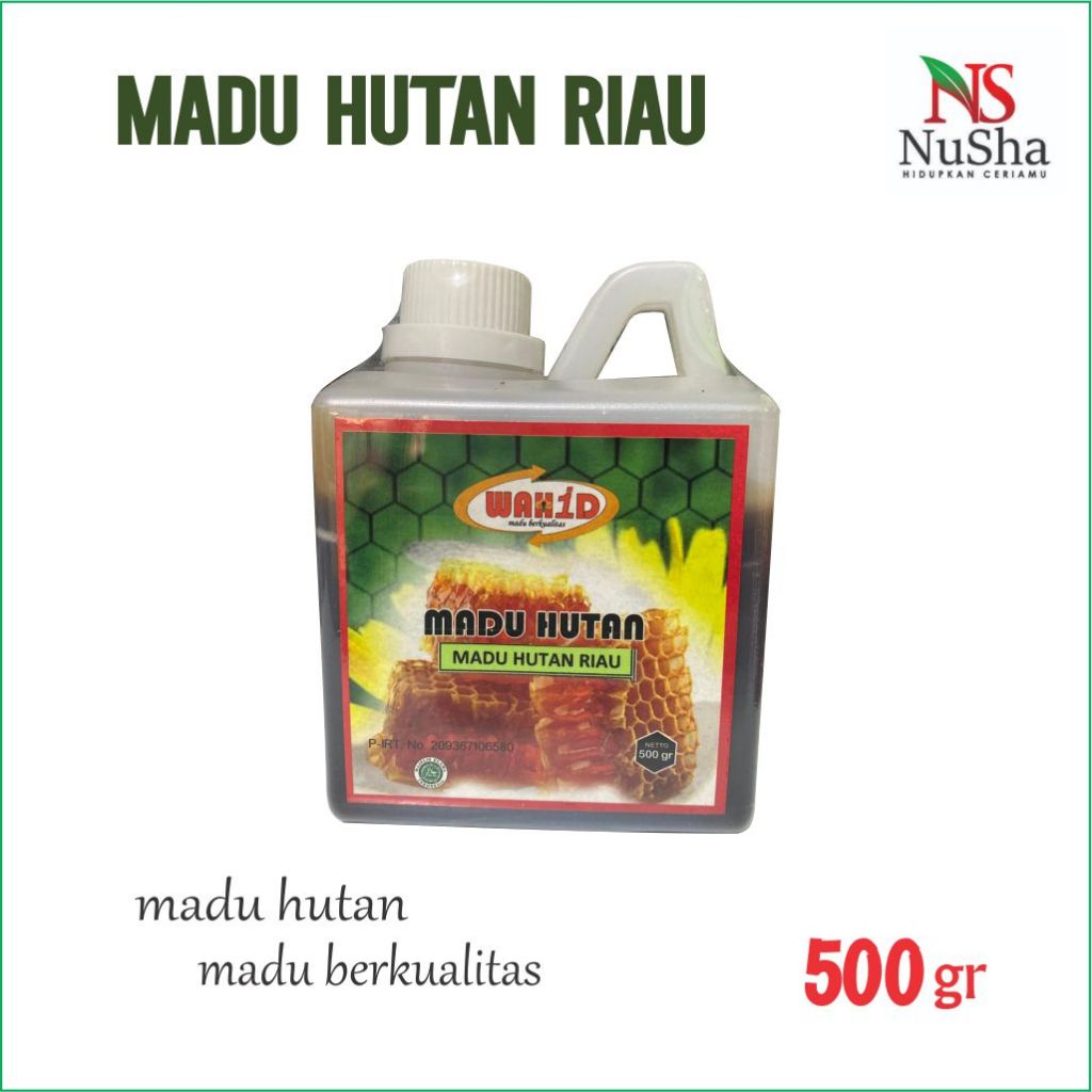 Jual NUSHA - Madu Wahid Jenis Hutan Riau - Asli - isi 500 gr | Shopee ...