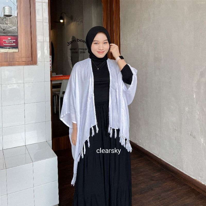 Jual Clearsky - Cardigan Wanita Auter Pantai Polos Outer Rumbai ...
