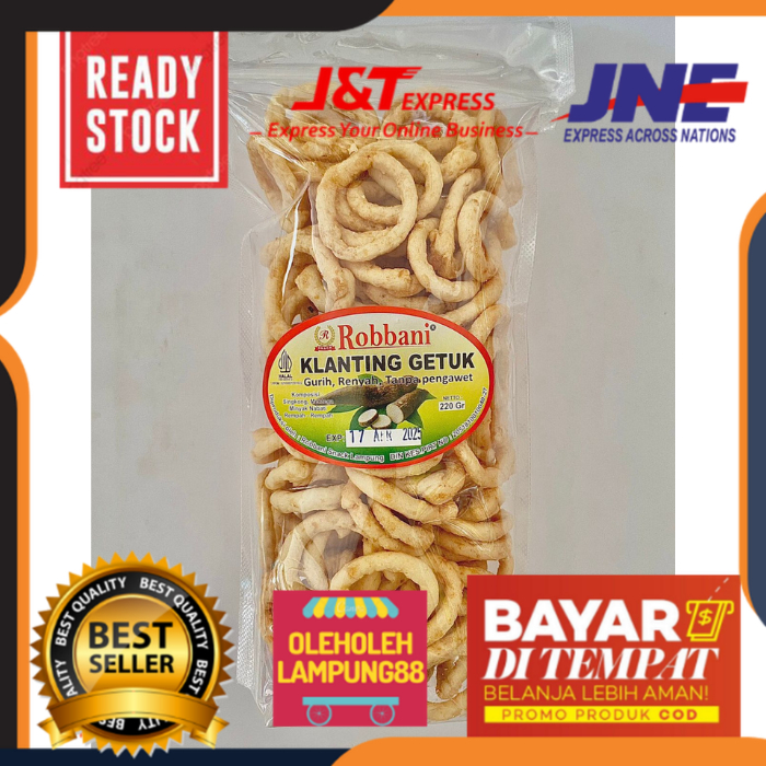 Jual Kelanting Getuk Singkong Robbani Lampung Kemasan Besar Kecil ...