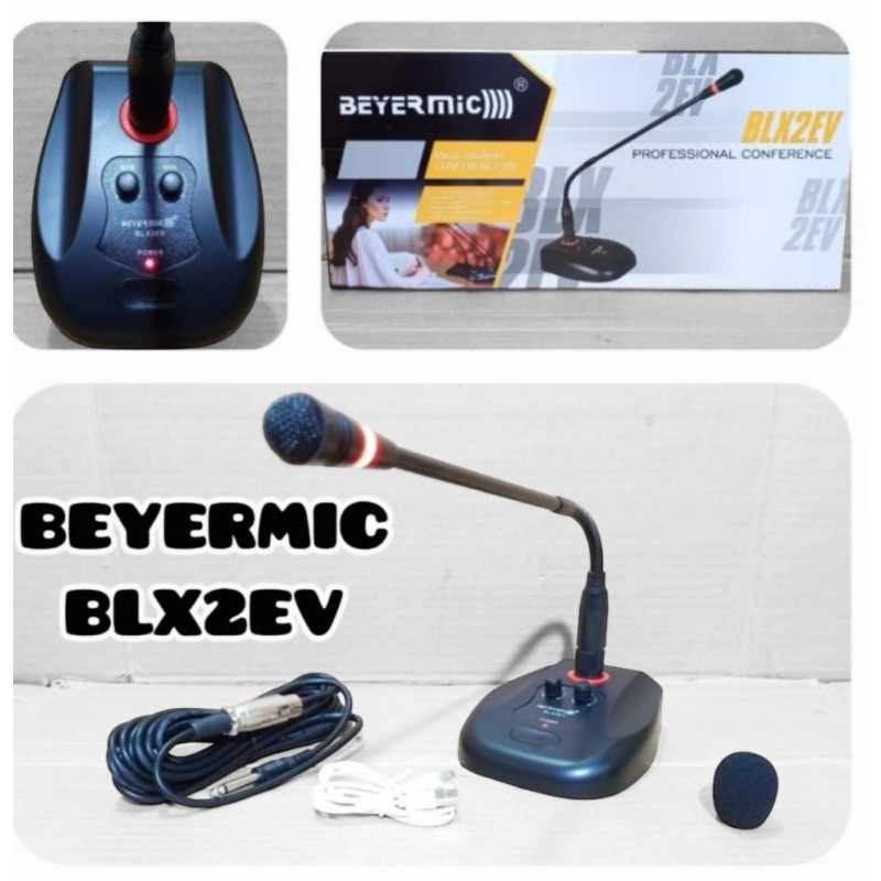 Jual Mic Meja Mik podium BEYERMIC BLX 2EV Mic Mimbar Microphone Teleconference Condenser Bagus ...