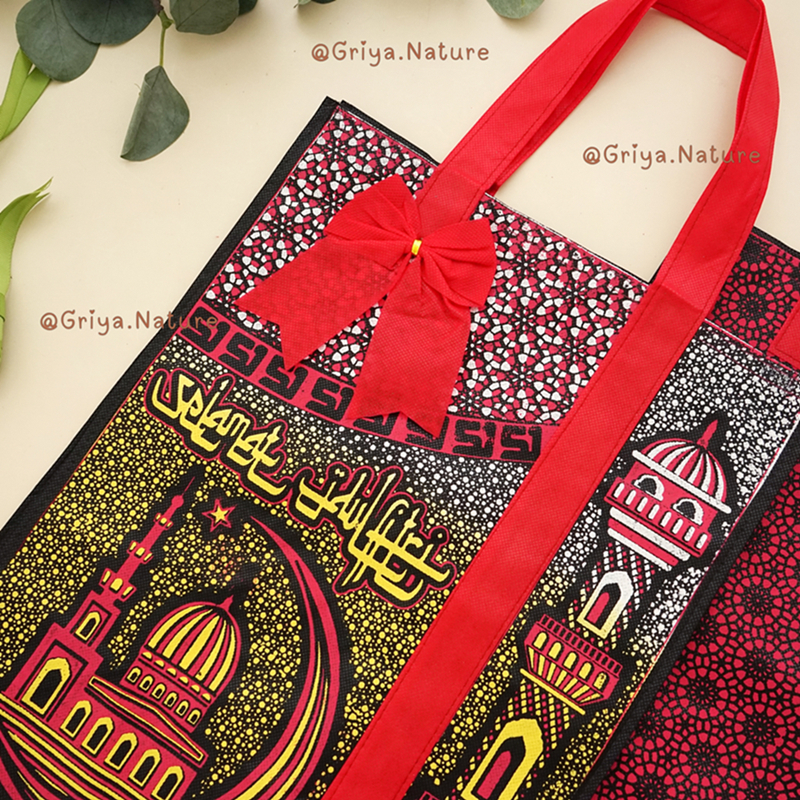 Jual [COD] GRIYA NATURE | Tas Lebaran Idul Fitri Spunbond 40x30x18cm BESAR JUMBO | Tas Parcel ...