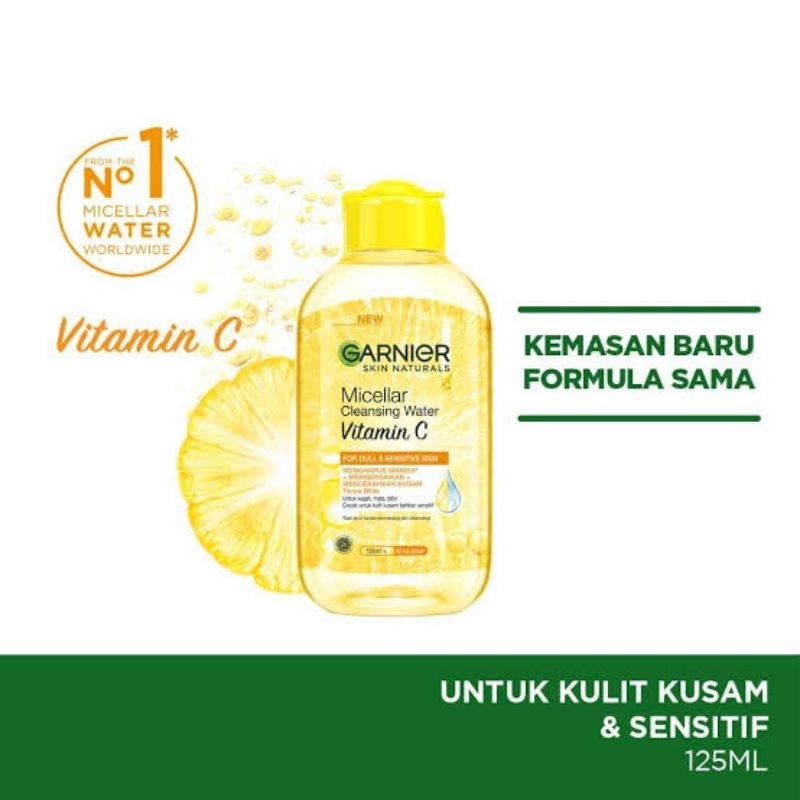 Jual Garnier Micellar Cleansing Water Yellow 125ml | Shopee Indonesia