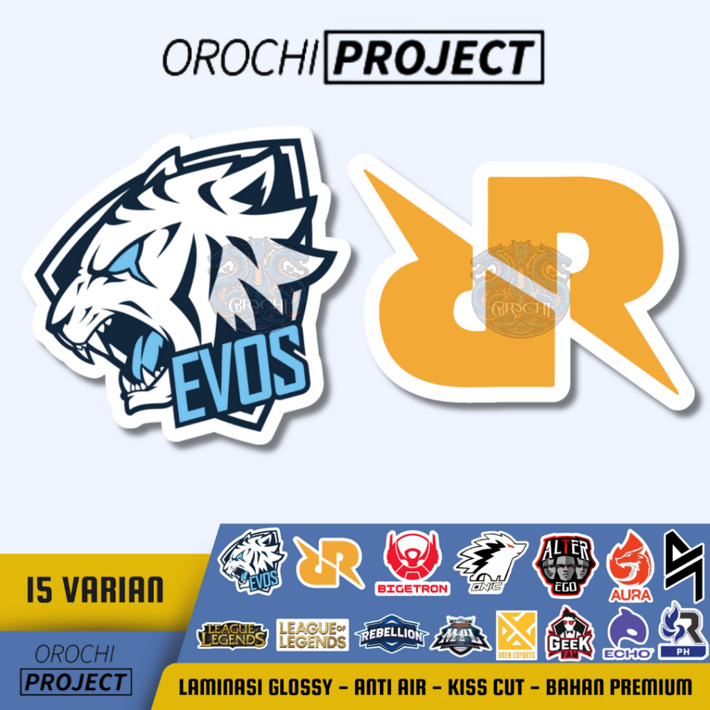 Jual Sticker Stiker Logo Team GAME MOBILE LEGEND ML RRQ EVOS ONIC ...