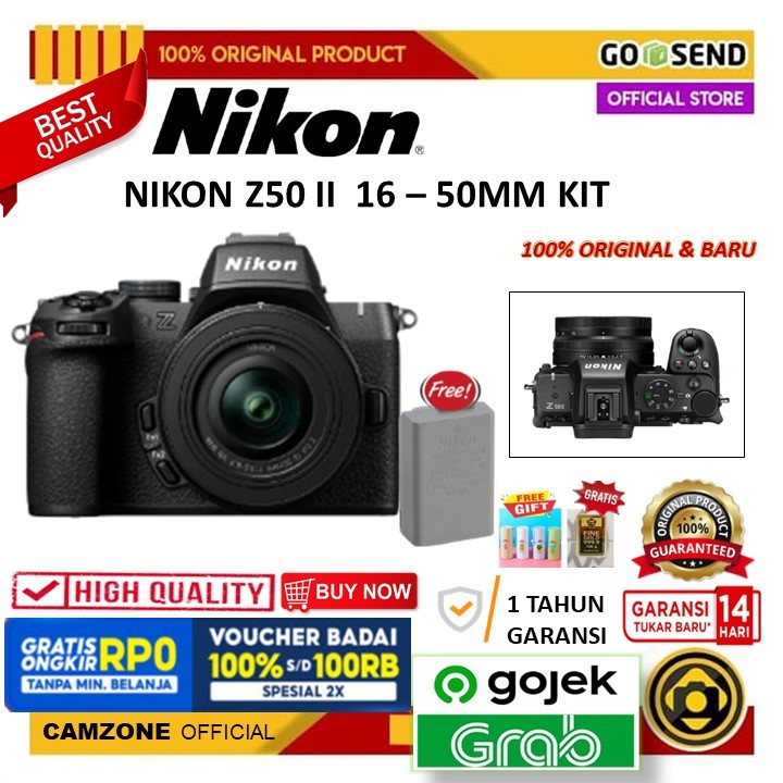 Jual Nikon Z50 II Kit 16-50mm f/3.5-6.3 Kamera Mirrorless Nikon Z50 ...
