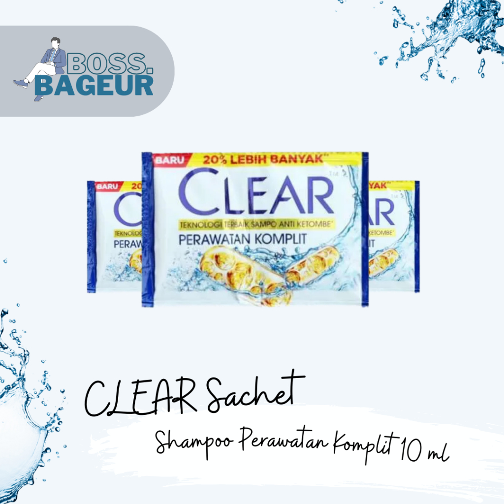 Jual [1 Renteng Isi 12 pcs] Clear Shampoo Perawatan Komplit Sachet 10 ...