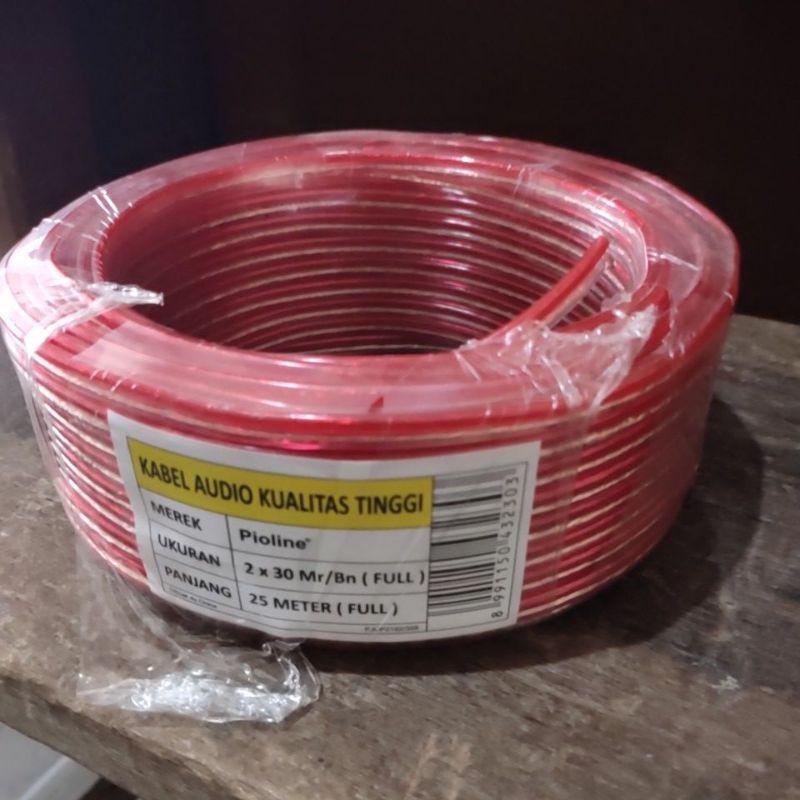 Jual KABEL LISTRIK TRANSPARAN AUDIO MONSTER PIOLINE 2X30 25M 25METER ...
