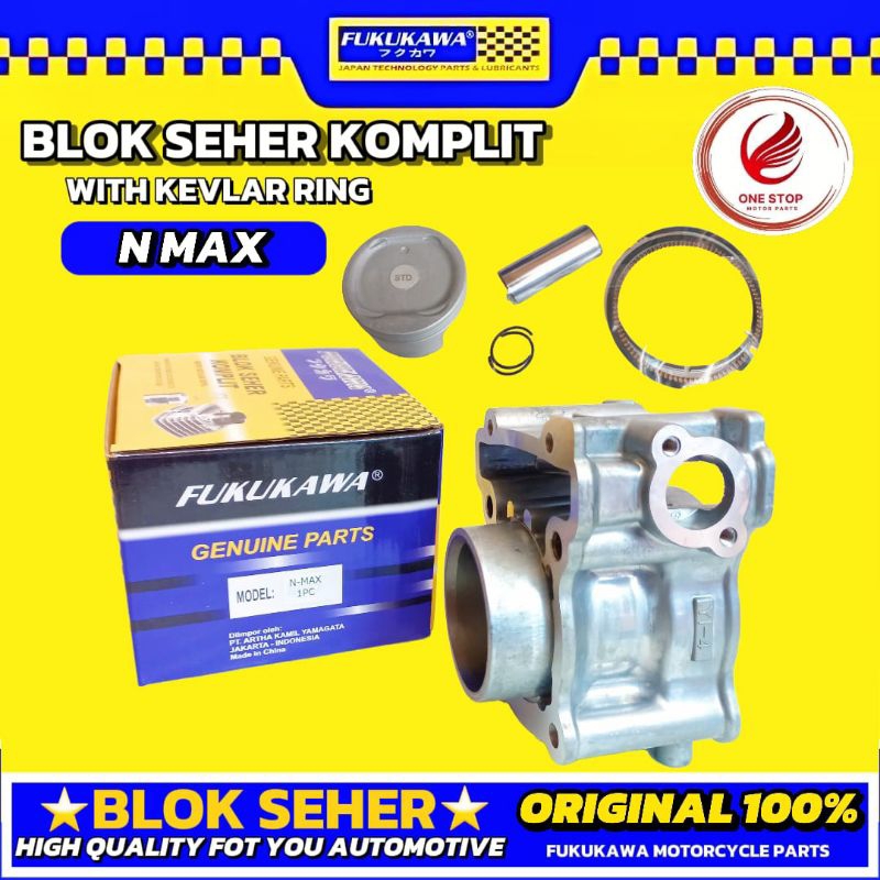 Jual BLOK SEHER KOMPLIT ORIGINAL FUKUKAWA N MAX NMAX WITH KEVLAR RING ...