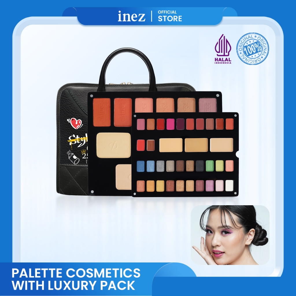 Jual Inez Cosmetics Palette Cosmetics With Luxury Pack | Shopee Indonesia