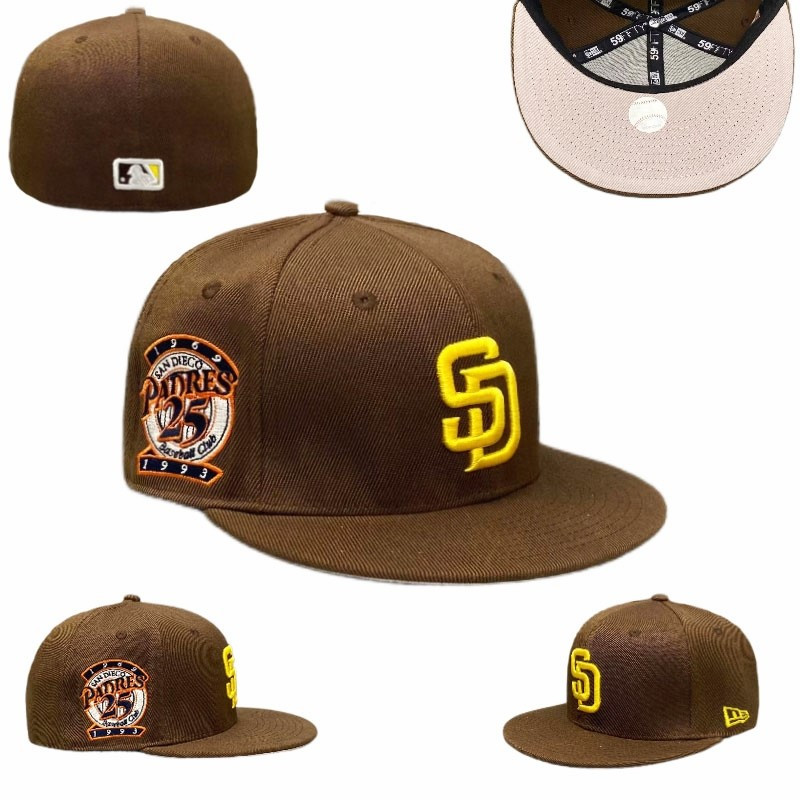 Jual Topi Fitted SD San Diego Padres Anniversary 25 Brown Under Visor ...