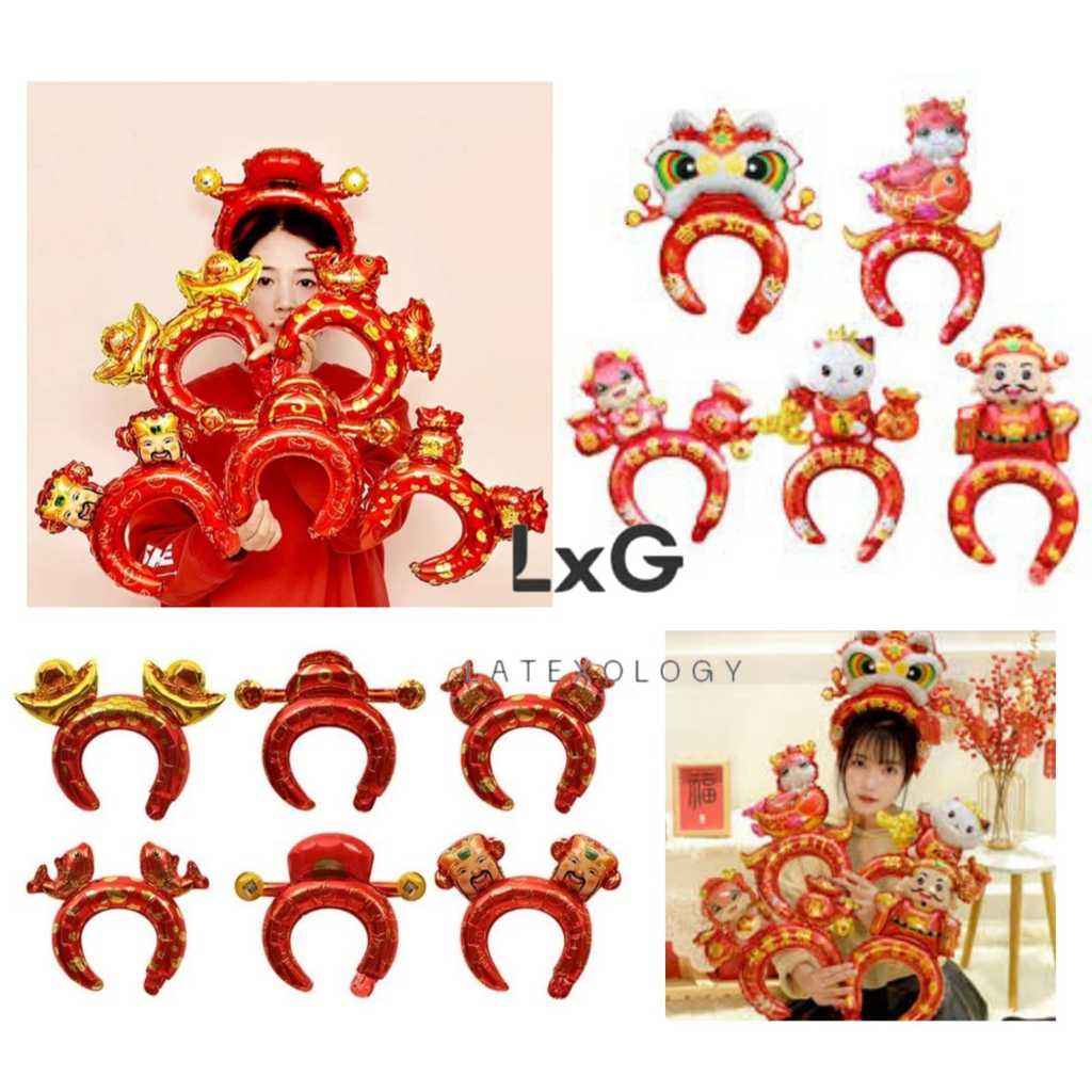Jual Balon Bando CNY Imlek. Perlengkapan Dekor Pesta Tahun Baru Lunar ...