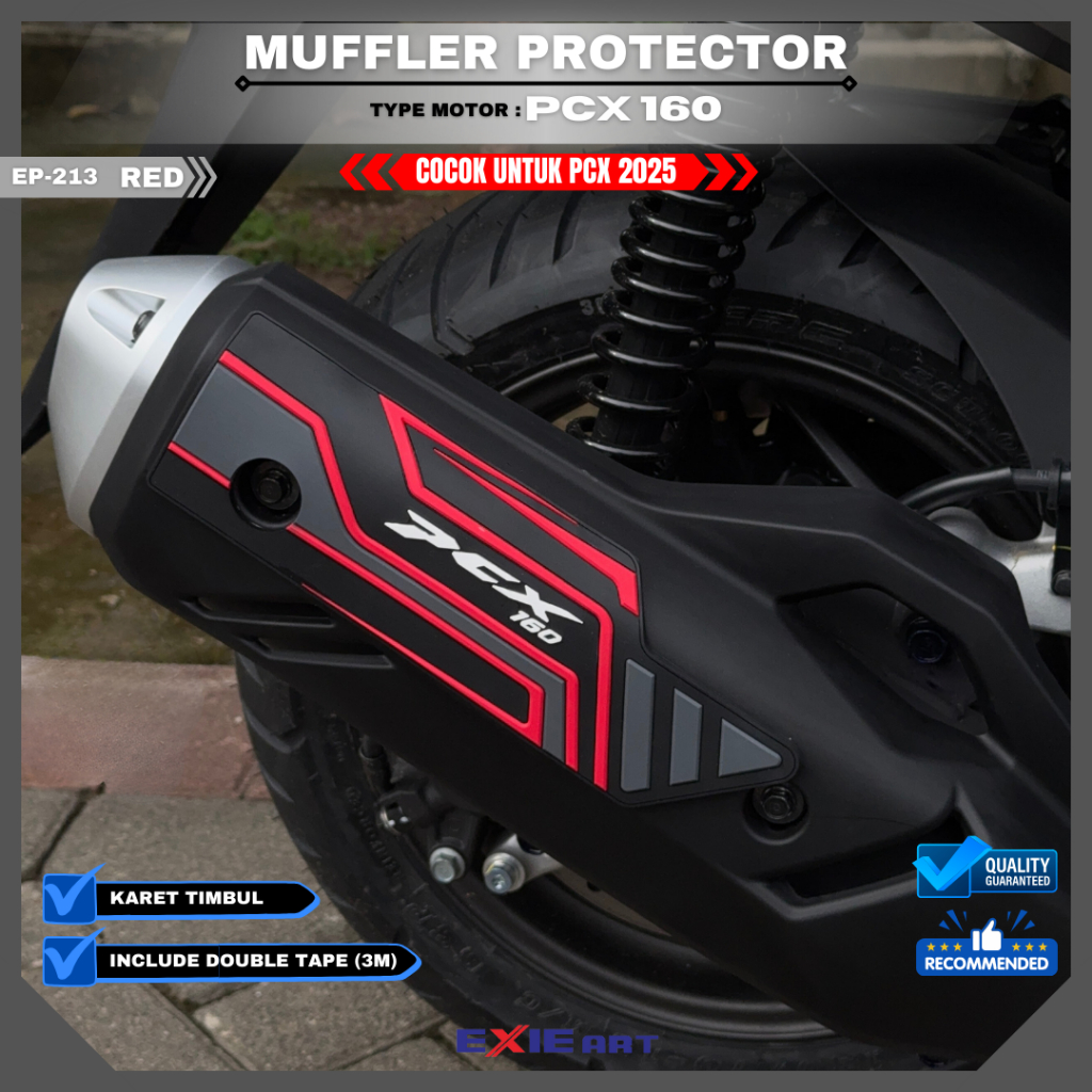 Jual Muffler Body Protector Honda PCX 160 RoadSync 2025 Cover Exie Art ...