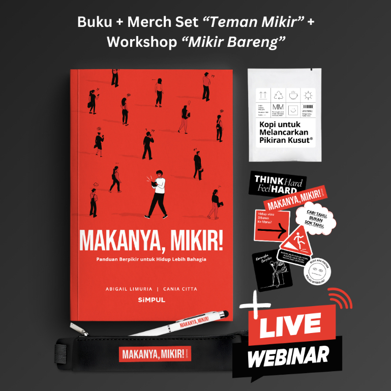 Jual Buku Makanya, Mikir! + Merch Set + Workshop Online | Shopee Indonesia