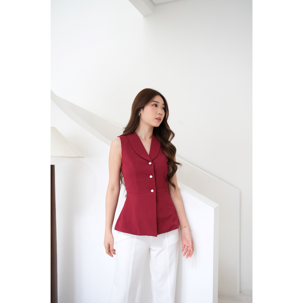 Jual Kiyorawears - Cammy Vest / Atasan Vest Wanita / Blouse Casual / Atasan Wanita Kekinian ...