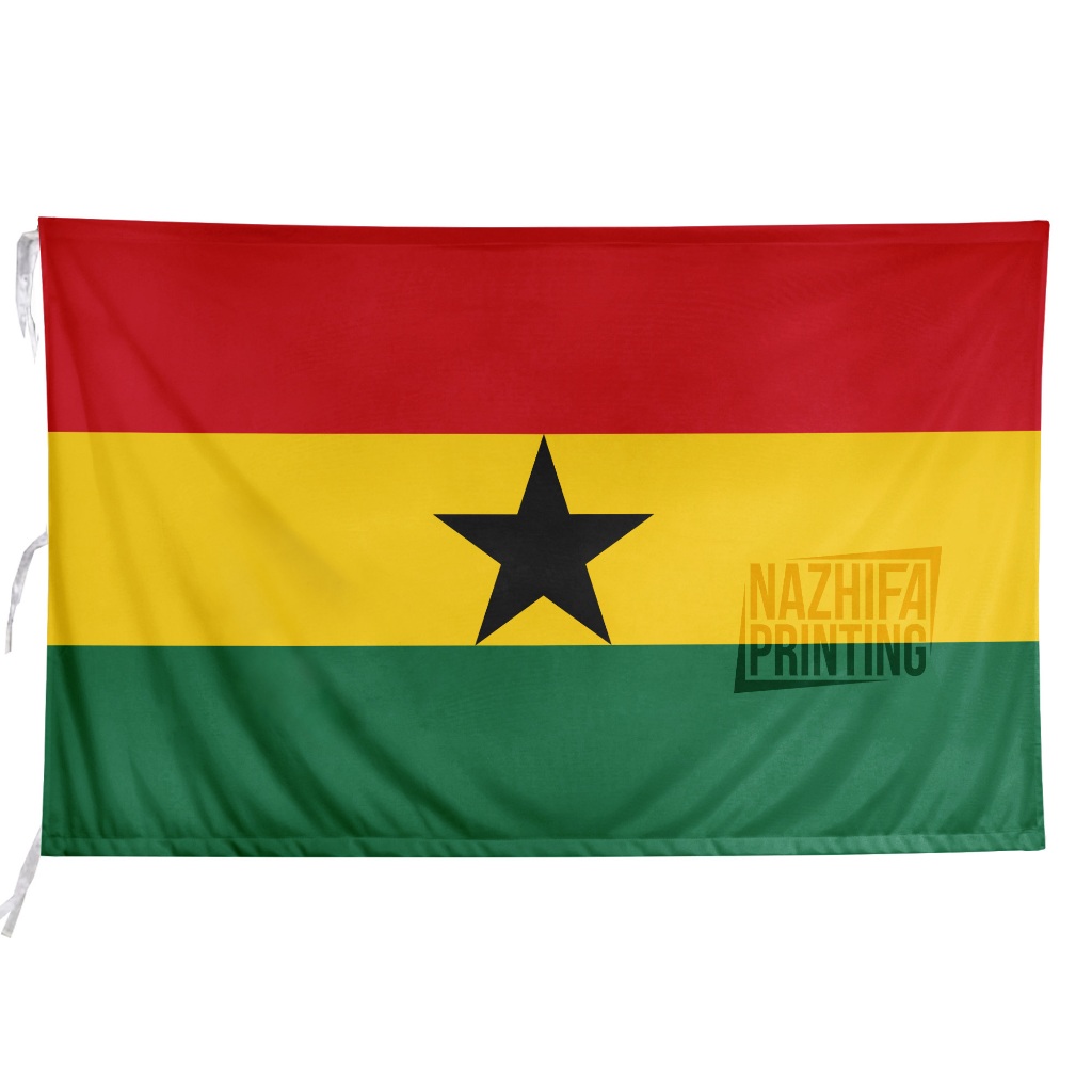 Jual Nazhifa Printing - Bendera Ghana / Ghana flag, Bendera Negara ...