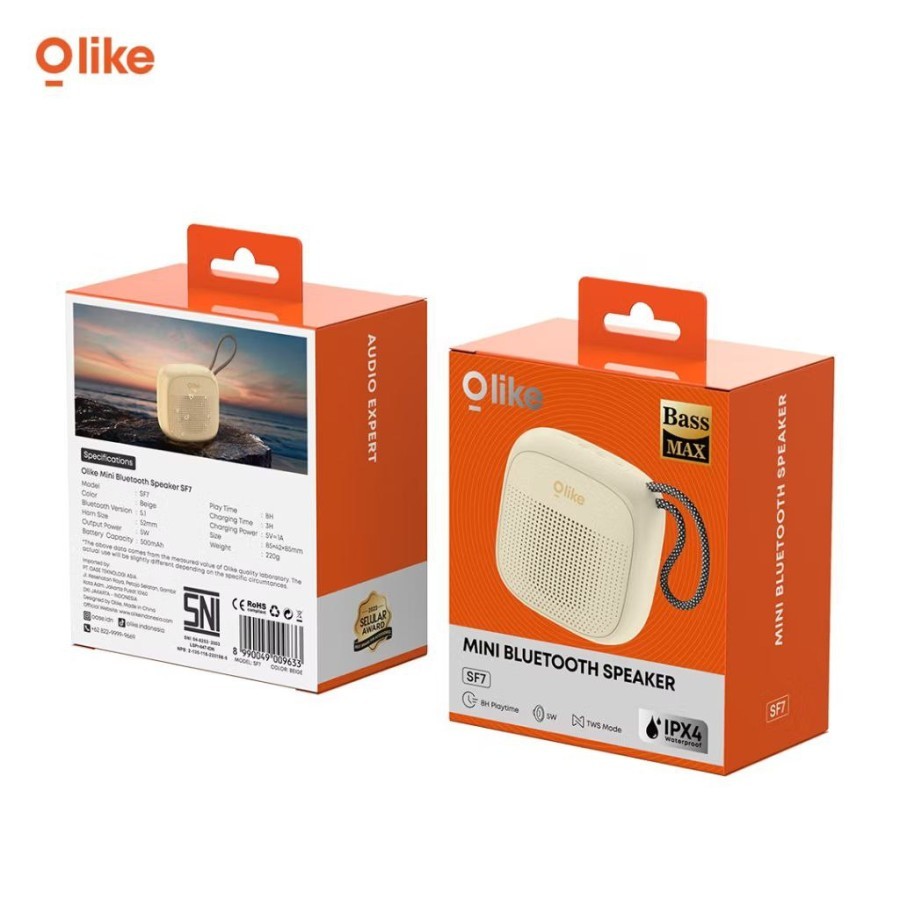 Jual Speaker OLIKE SF7 Bluetooth Mini Wireless Outdoor Sound Bass Max ...