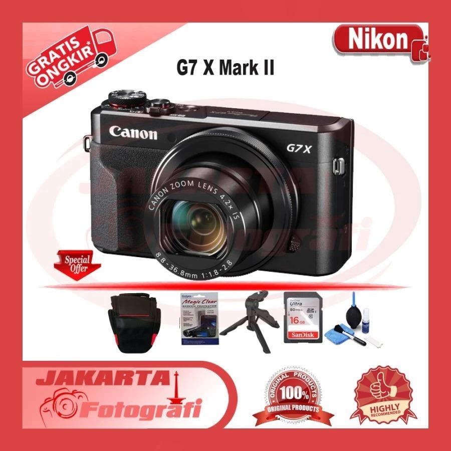 Jual Canon PowerShot G7X Mark II Digital Camera RESMI | Shopee Indonesia