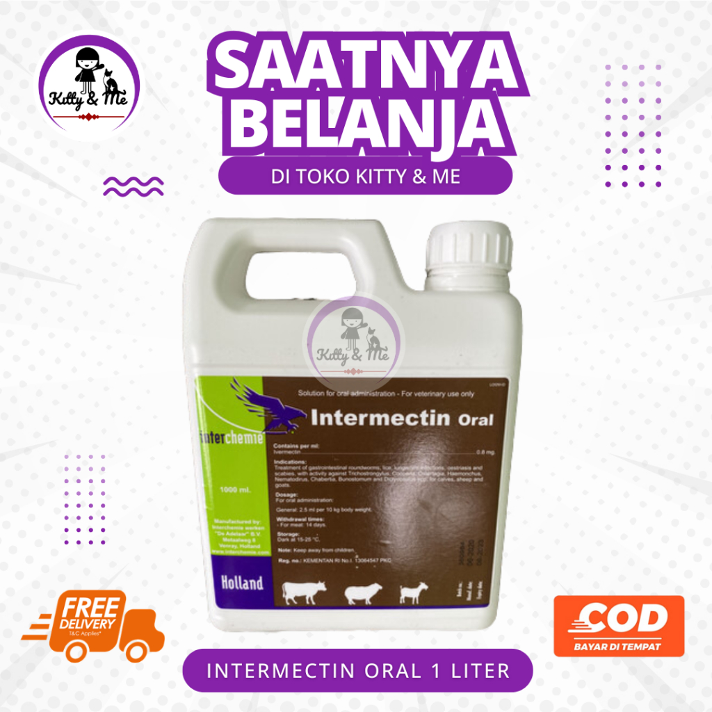 Jual INTERMECTIN ORAL 1 LITER - Anti Parasit untuk Ektoparasit dan ...