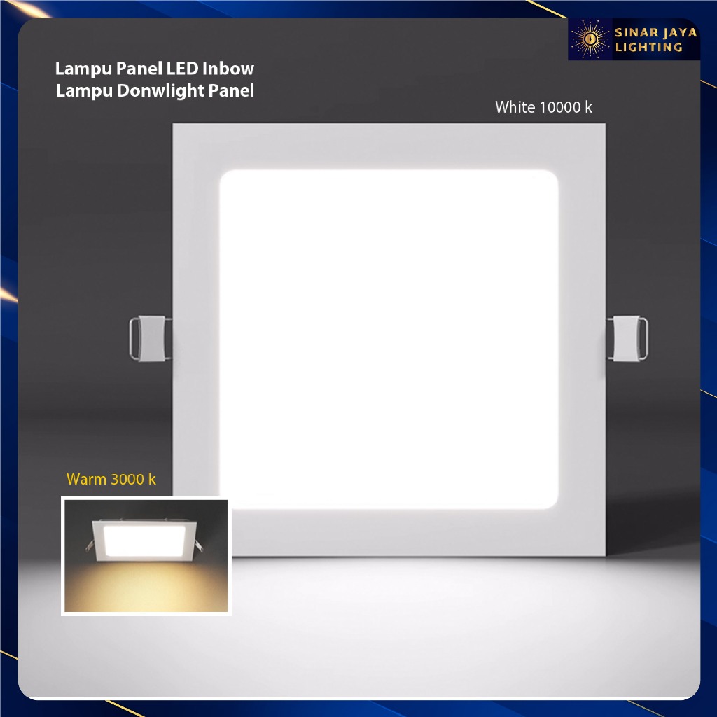Jual Lampu Downlight LED / Lampu Panel LED Inbow 3W 6W 12W Kotak ...