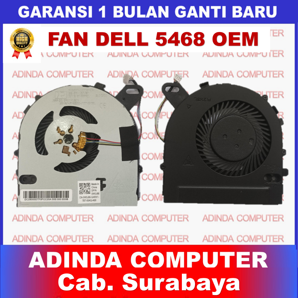 Jual Kipas Cooling Fan Dell VOSTRO 5468 5568 INSPIRON 15 7560 15-7560 ...