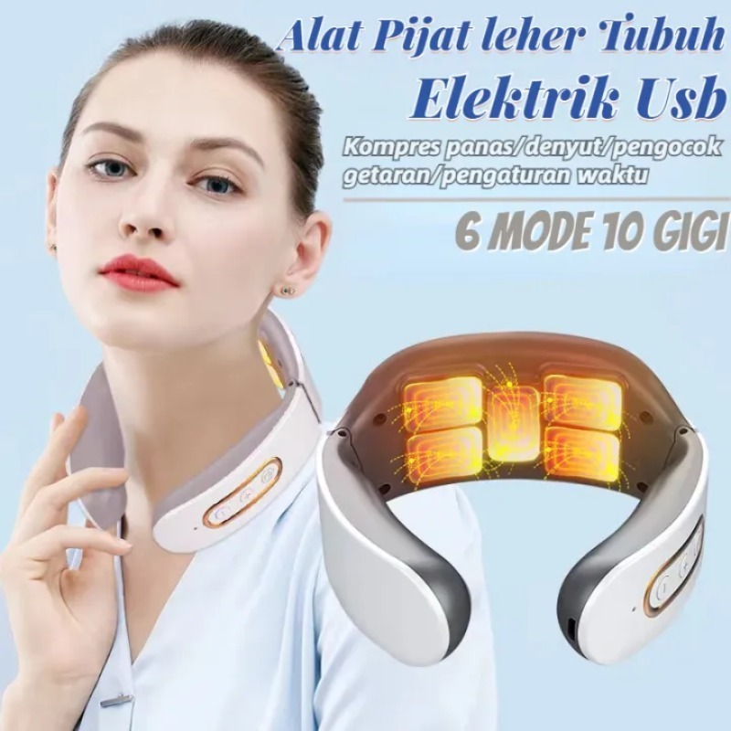 Jual 6 Mode Alat Pijat Leher Tubuh Elektrik Massage Multifungsi Pijat ...