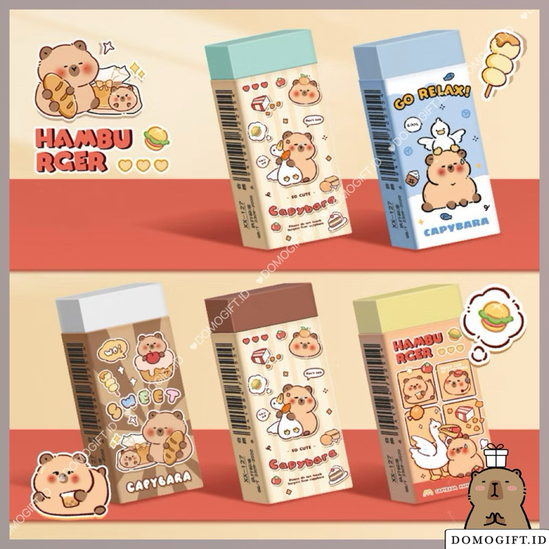 Jual Penghapus Lucu Karakter Capybara Penghapus Pensil Eraser Kartun ...