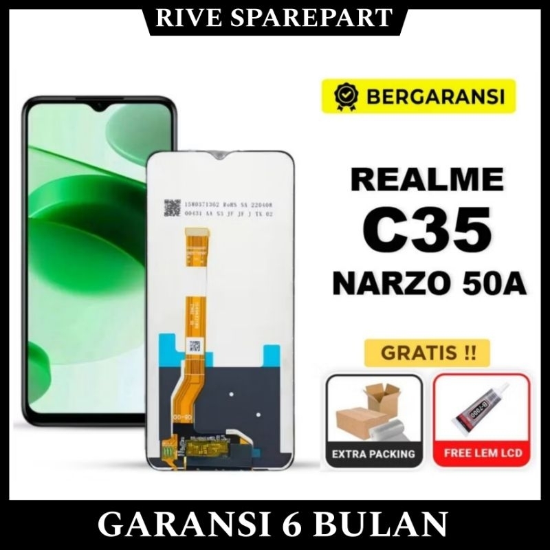 Jual LCD OPPO REALME C35 / NARZO 50A PRIME FULLSET TOUCHSCREEN ORIGINAL | Shopee Indonesia