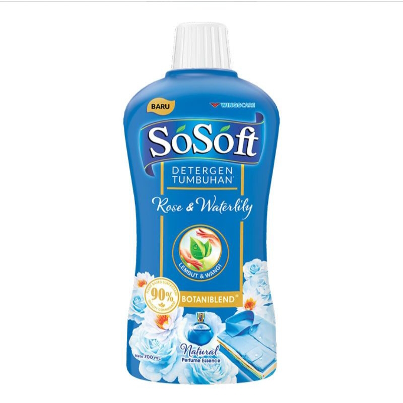 Jual SoSoft Detergen Tumbuhan Rose & Waterlily 700 ml So Soft | Shopee ...