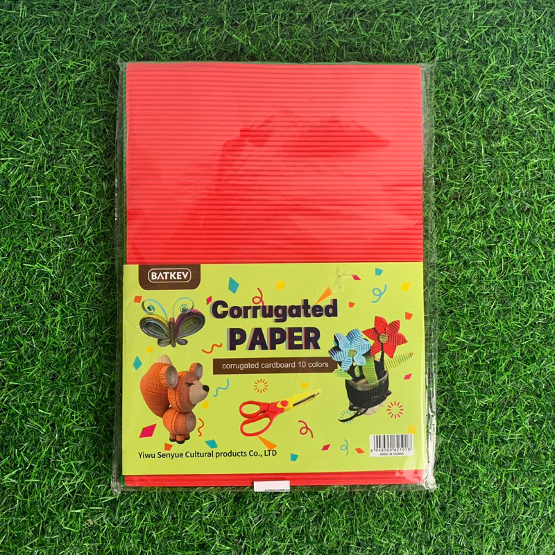 Jual Corrugated Paper 10 Colors / Kertas Bergelombang / Kertas Warna ...